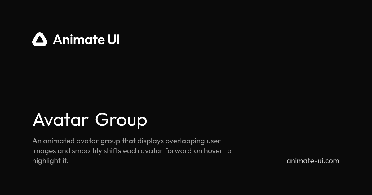 Avatar Group - Animate UI