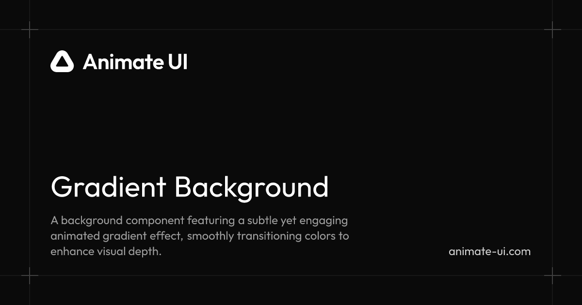 Gradient Background - Animate UI