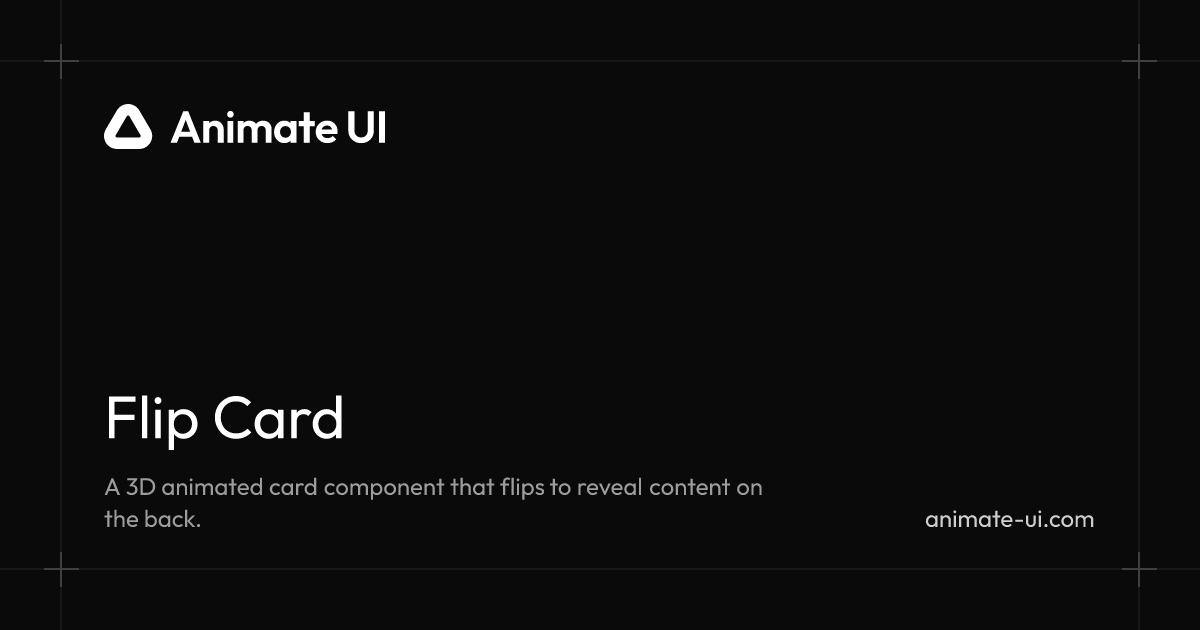 Flip Card - Animate UI