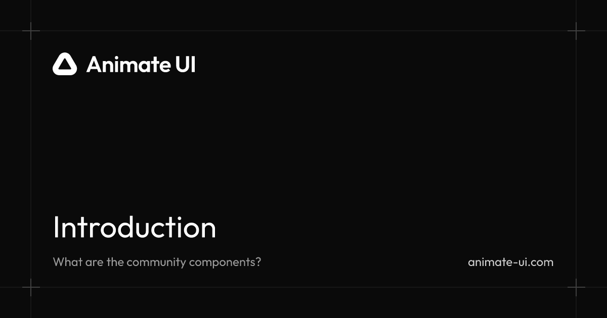 Introduction - Animate UI