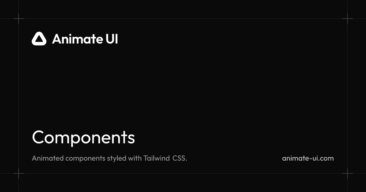 Components - Animate UI