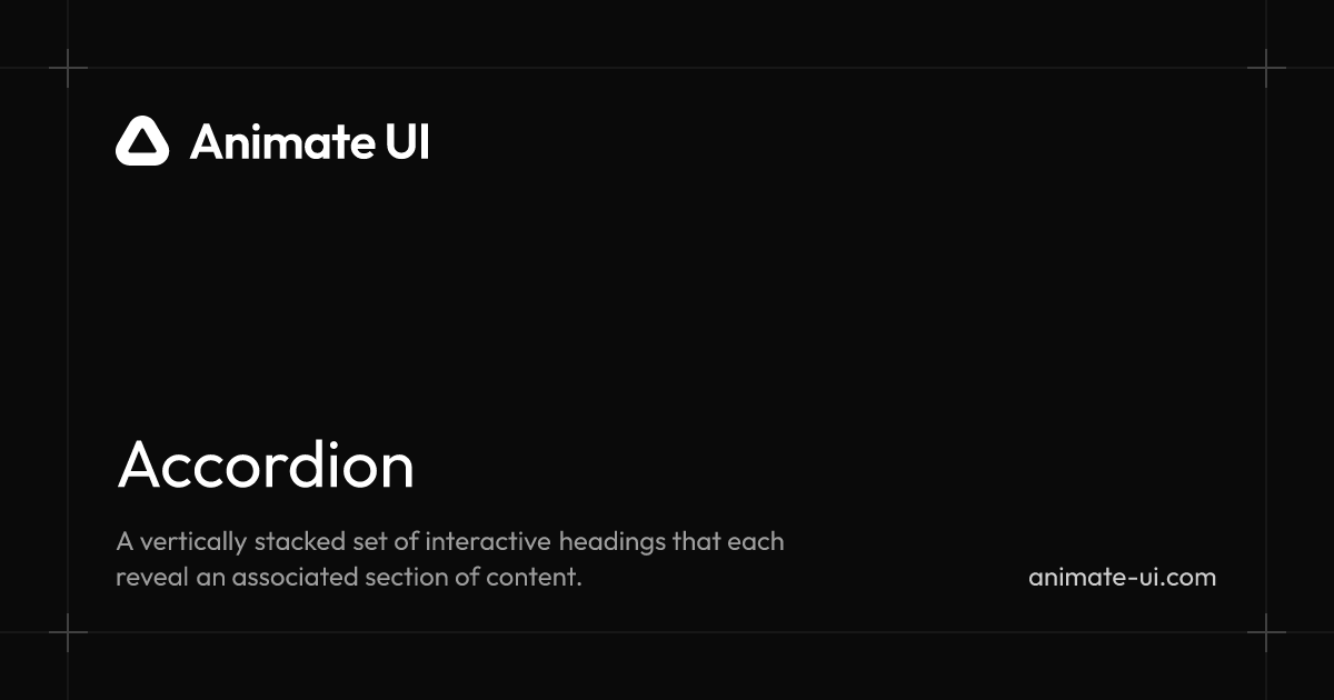 Accordion - Animate UI