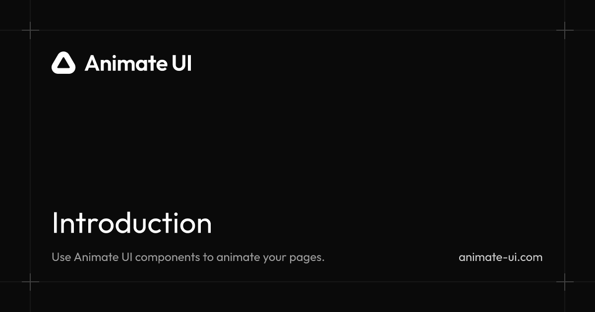 Introduction - Animate UI