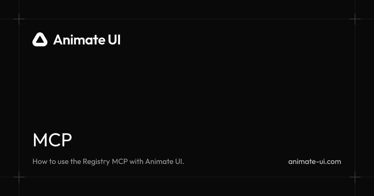 MCP - Animate UI