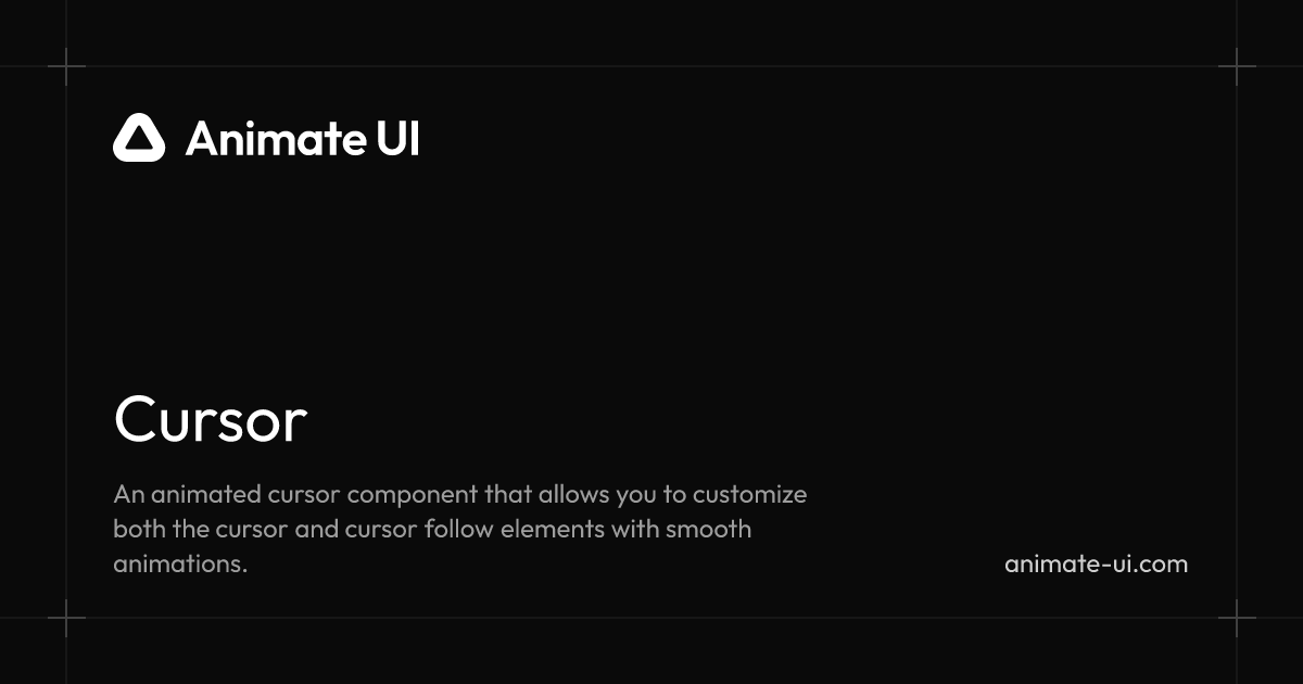 Cursor - Animate UI