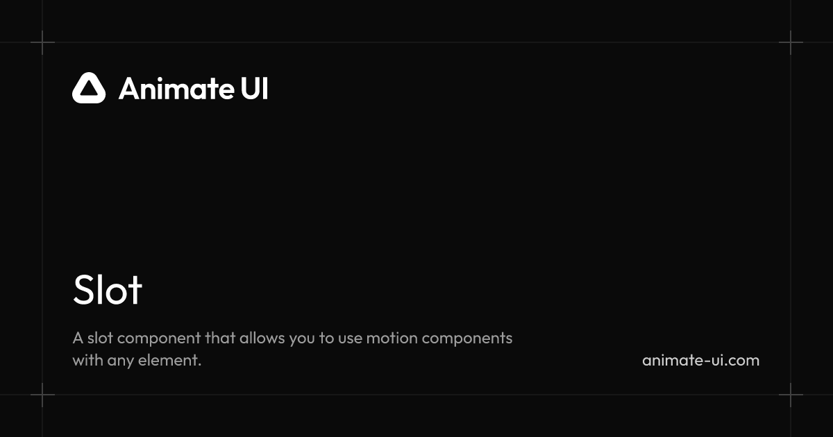 Slot - Animate UI