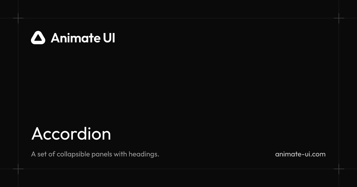 Accordion - Animate UI
