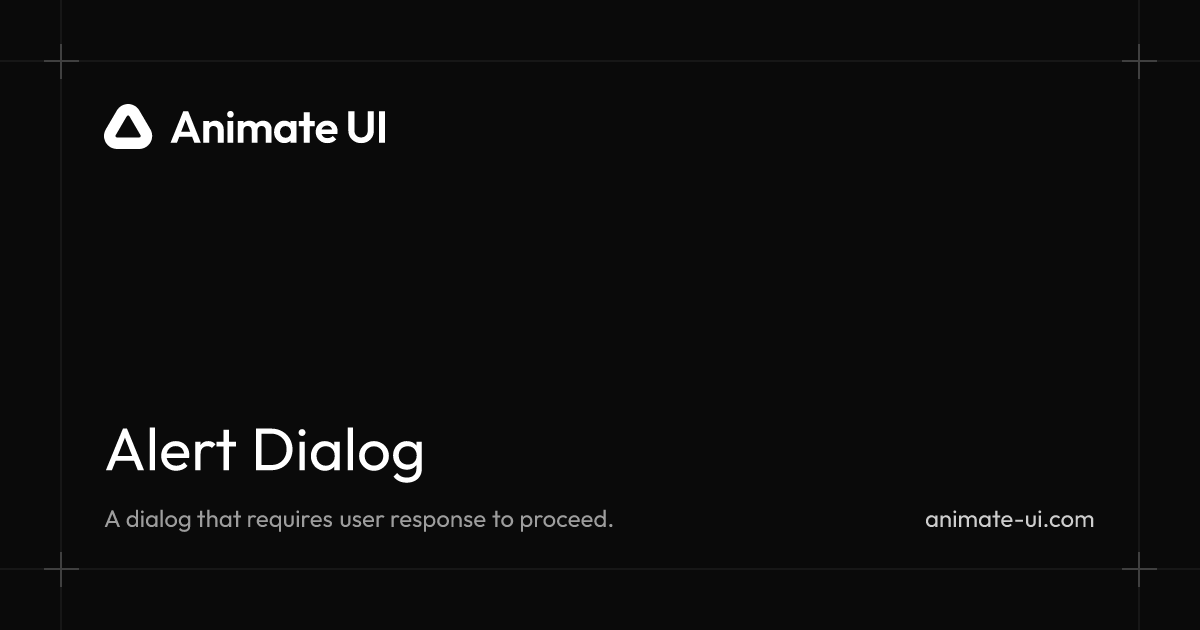 Alert Dialog - Animate UI