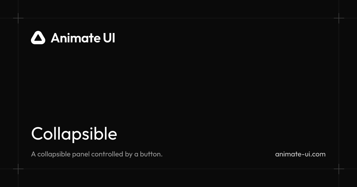 Collapsible - Animate UI