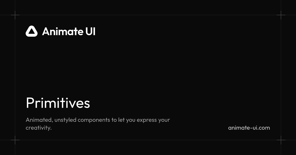 Primitives - Animate UI
